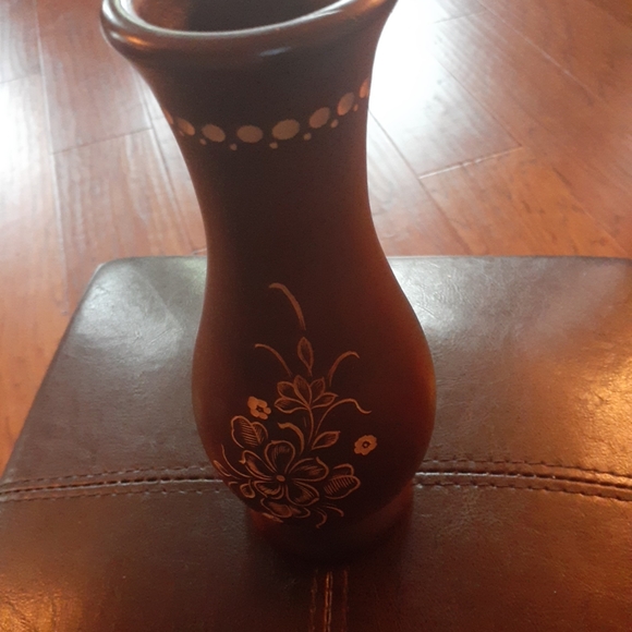 Accents | Exquisite Handcarved 8 Mango Wood Vase Made In Phillipines ...
